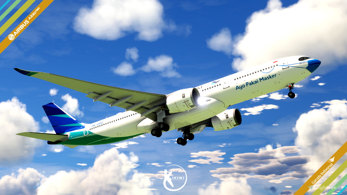 LatinVFR Airbus A330-900neo Garuda Indonesia PK-GHG 8K 对于 Microsoft Flight Simulator | Feed
