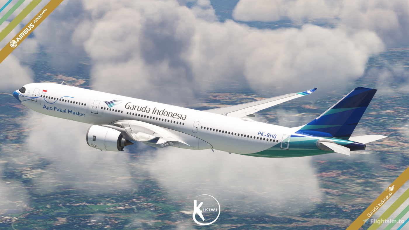 LatinVFR Airbus A330-900neo Garuda Indonesia PK-GHG 4K & 8K pro Microsoft Flight Simulator | MSFS