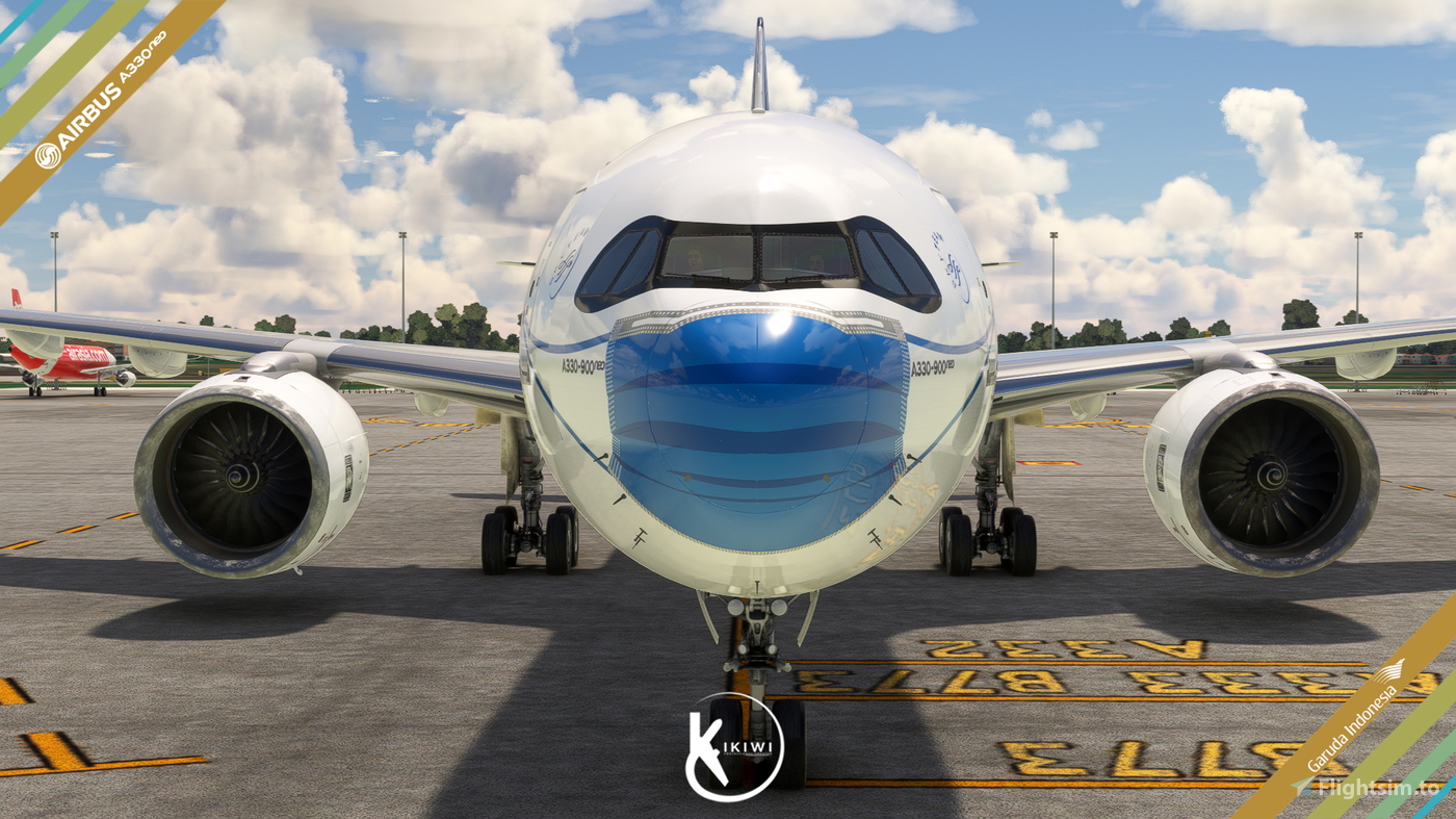 LatinVFR Airbus A330-900neo Garuda Indonesia PK-GHG 4K & 8K pour Microsoft Flight Simulator | MSFS