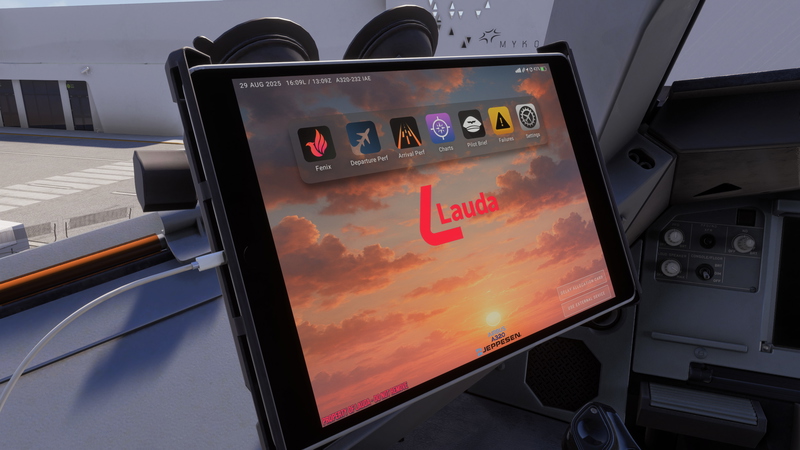 Lauda - LW/LDA - EFB background for Microsoft Flight Simulator | MSFS