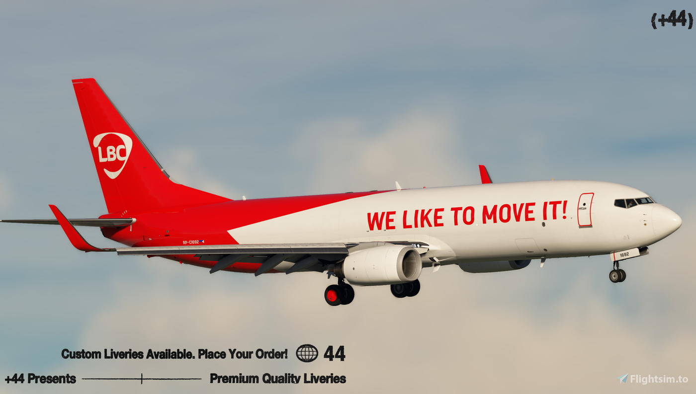 LBC Express (RP-C1692) PMDG 737-800BCF - 8K 对于 Microsoft Flight Simulator | MSFS