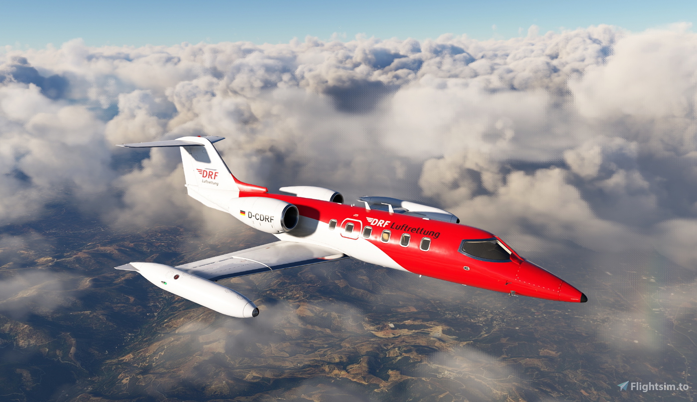Learjet 35A DRF D-CDRF (+MEDEVAC) for Microsoft Flight Simulator | MSFS