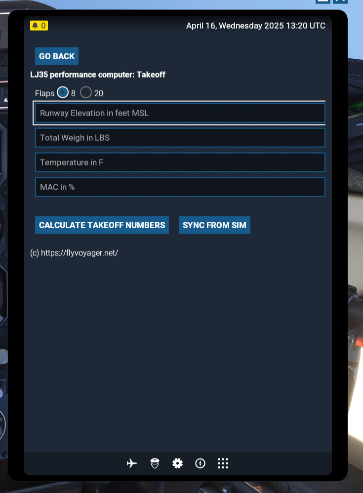 Learjet 35A Flight Computer (EFB APP) for Microsoft Flight Simulator | MSFS