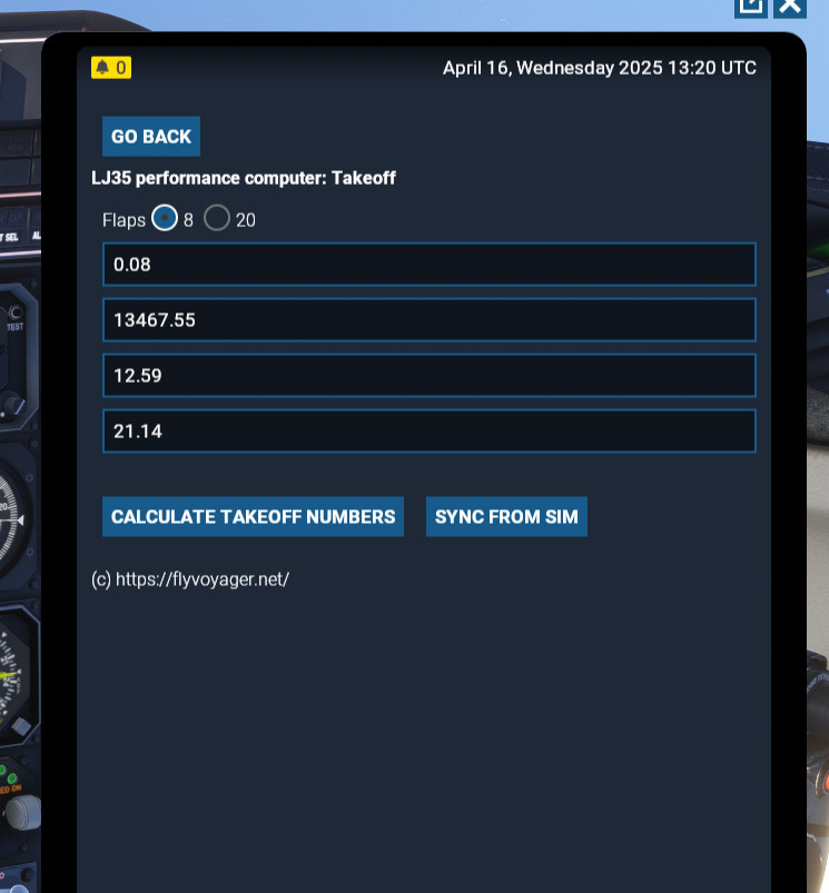 Learjet 35A Flight Computer (EFB APP) for Microsoft Flight Simulator | MSFS