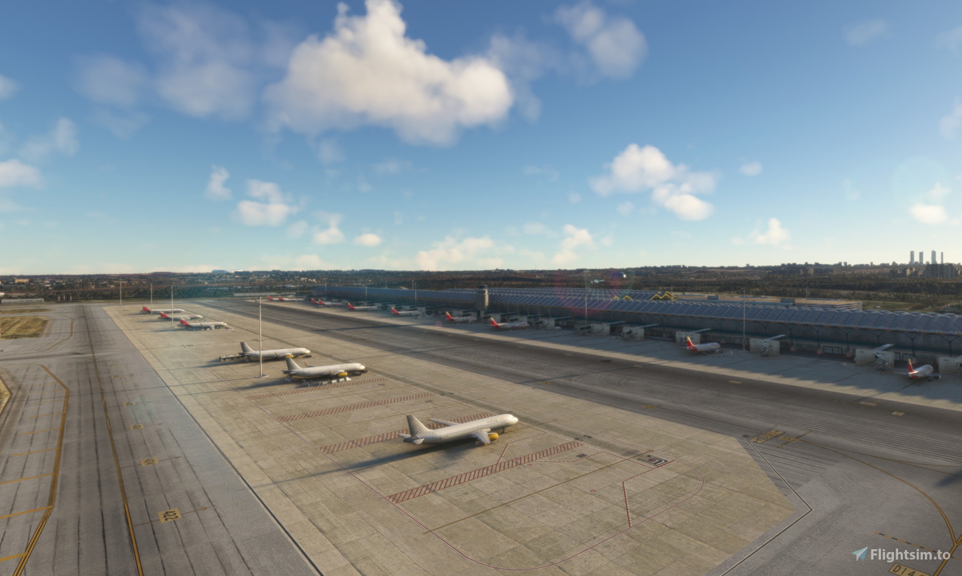 LEMD Madrid-Barajas Airport - FSLTL Static Aircraft for Microsoft ...
