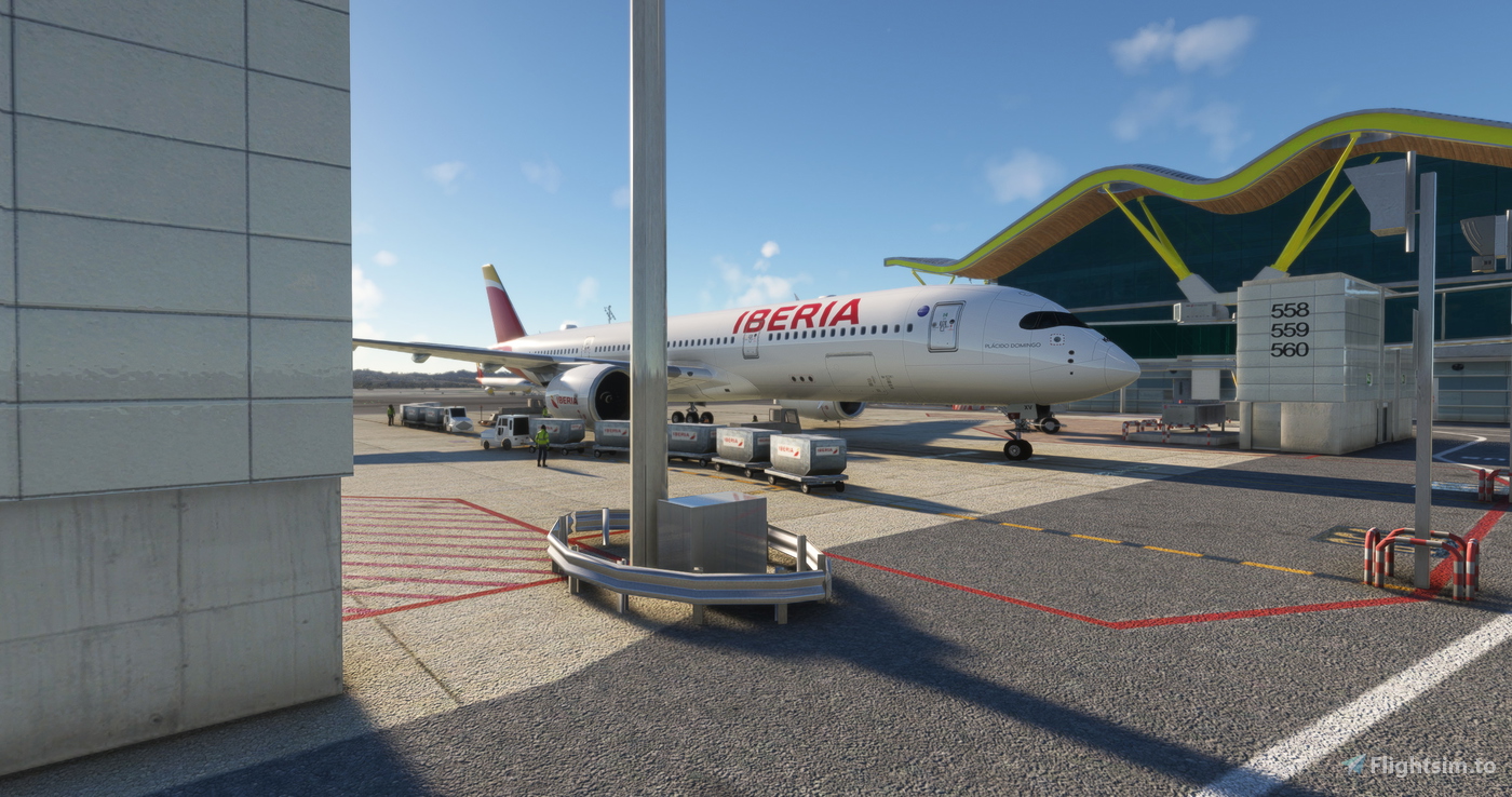 LEMD Madrid-Barajas Airport - FSLTL Static Aircraft for Microsoft ...