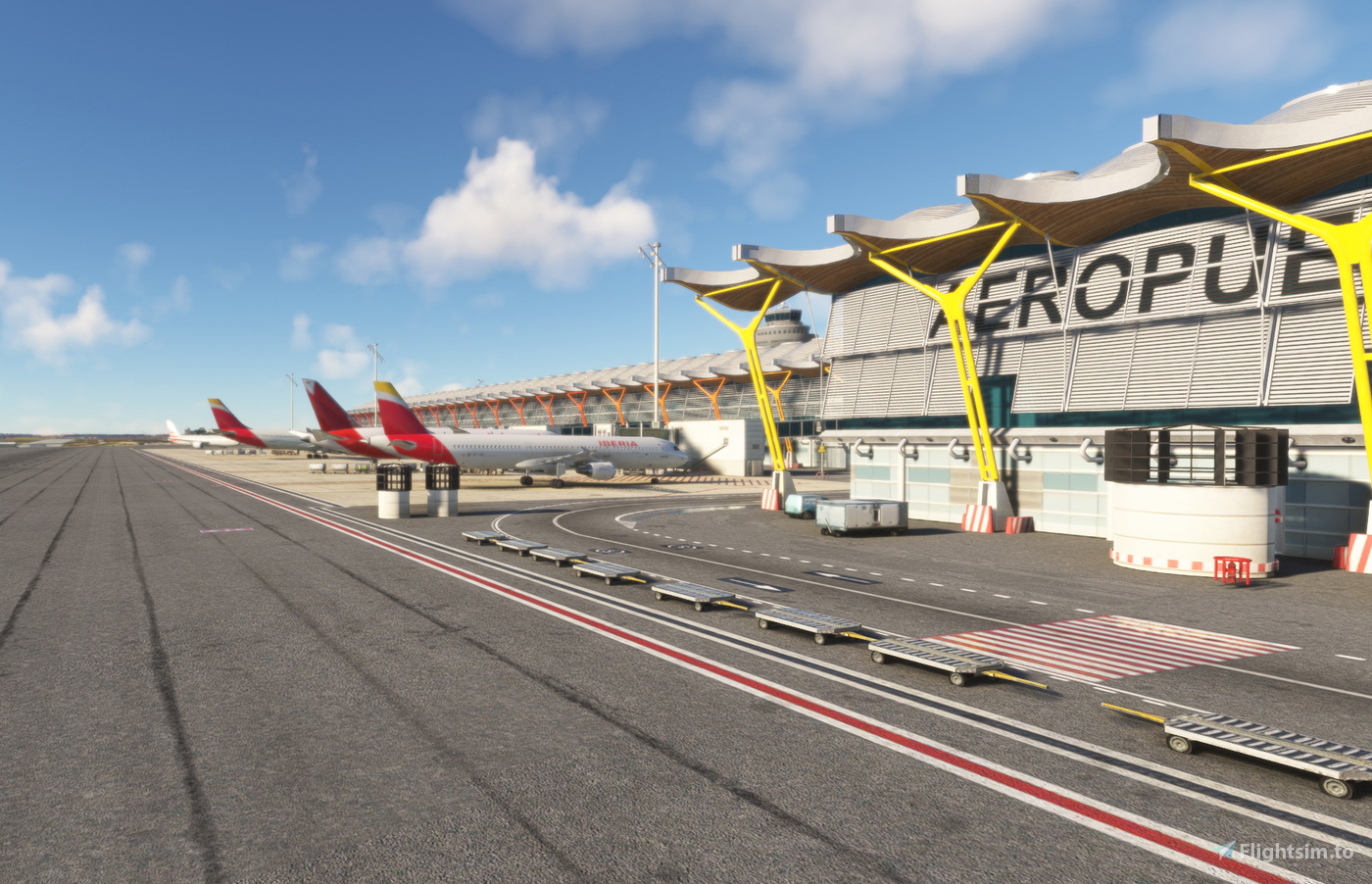 LEMD Madrid-Barajas Airport - FSLTL Static Aircraft for Microsoft ...