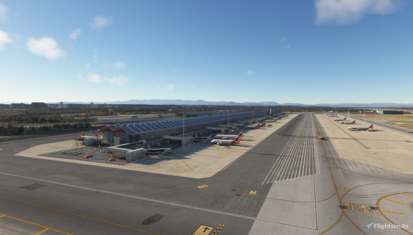 LEMD Madrid-Barajas Airport - FSLTL Static Aircraft for Microsoft ...