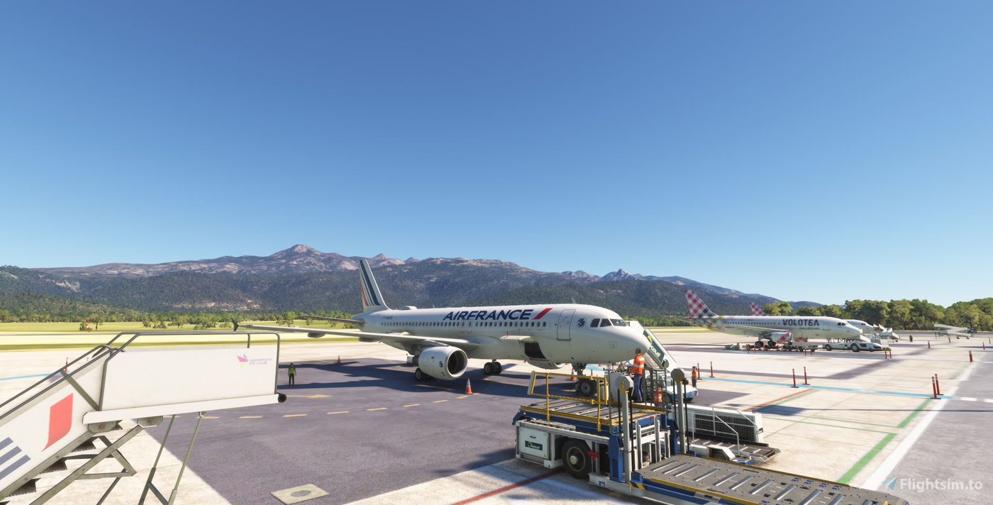 LFKF Figari–Sud Corse GSX Profile - BEAUTIFUL MODEL of the WORLD pour ...