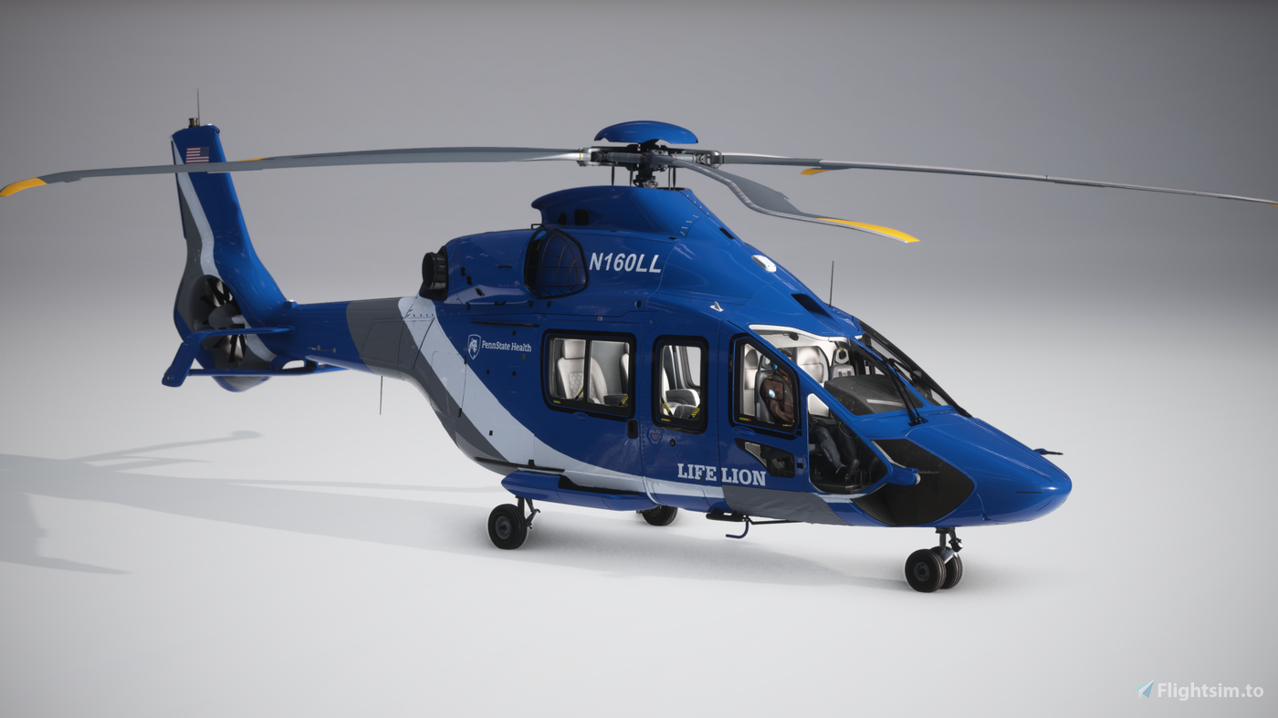 Life Lion Livery for HPG Airbus H160 for Microsoft Flight Simulator | MSFS
