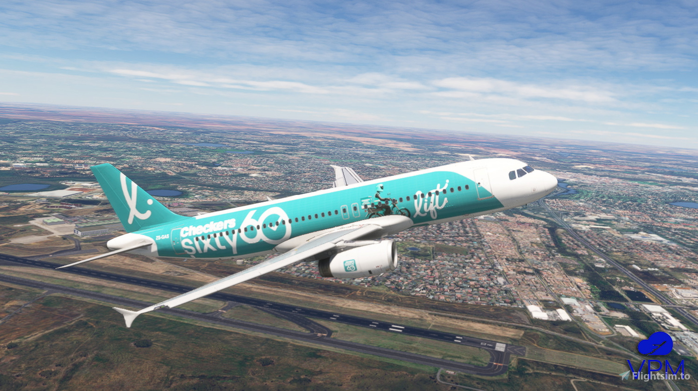 Lift South Africa | ZS-GAS | Checkers 60-60| Fenix A320 V2 IAE for ...