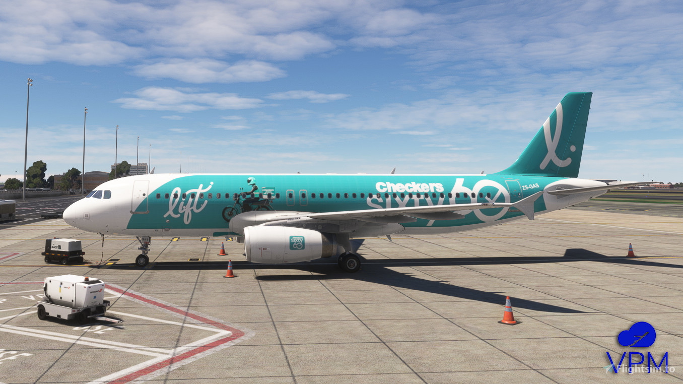 Lift South Africa | ZS-GAS | Checkers 60-60| Fenix A320 V2 IAE for ...