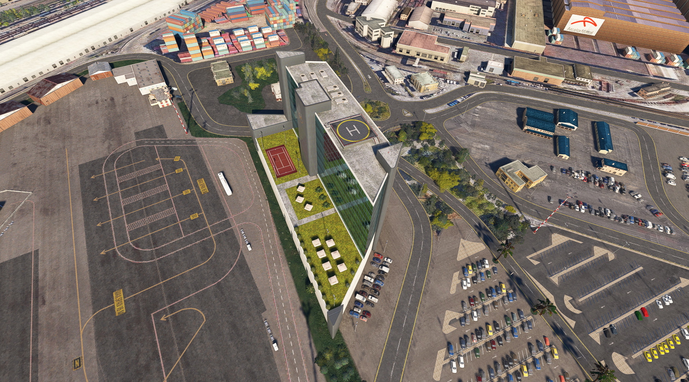 LIGJ - Starting Point Helipad of LIMJ for Microsoft Flight Simulator | MSFS