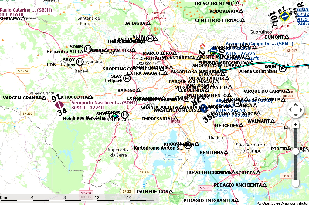 Little Nav Map - REH Terminal São Paulo + Helipontos BrunaFe10 for ...