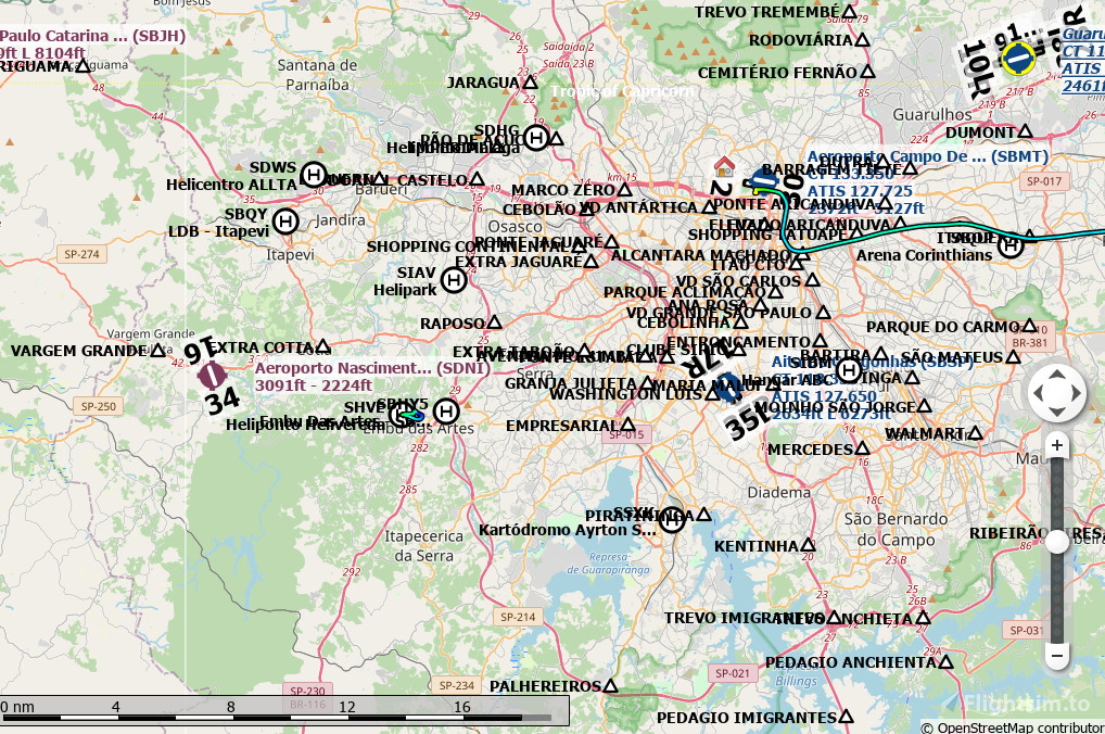 Little Nav Map - REH Terminal São Paulo + Helipontos BrunaFe10 e ...
