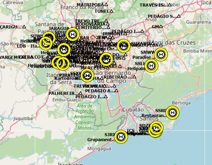 Little Nav Map - REH Terminal São Paulo + Helipontos BrunaFe10 e ...