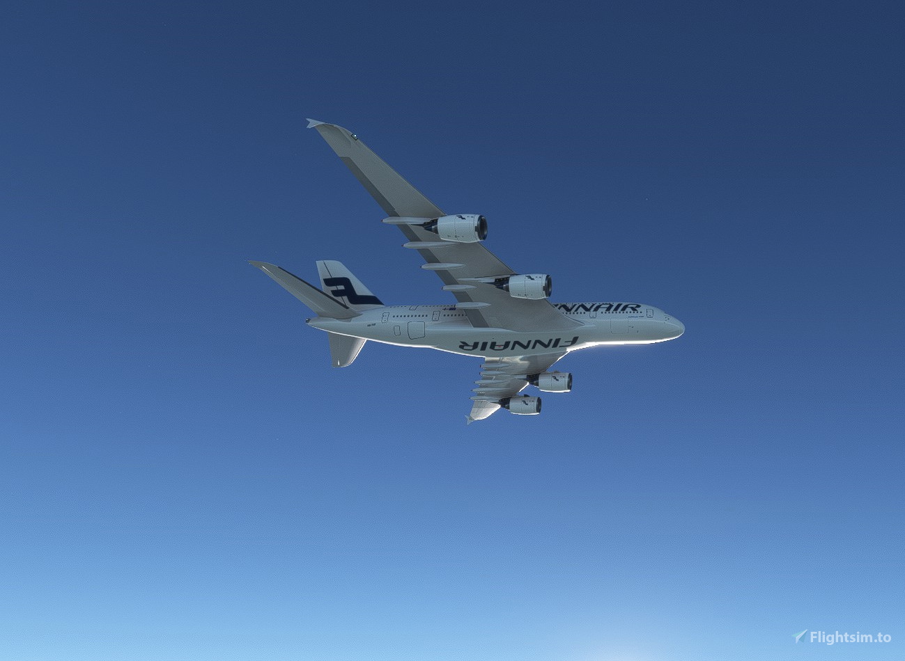 Liverie FINNAIR A380 Bredok3d for Microsoft Flight Simulator | MSFS