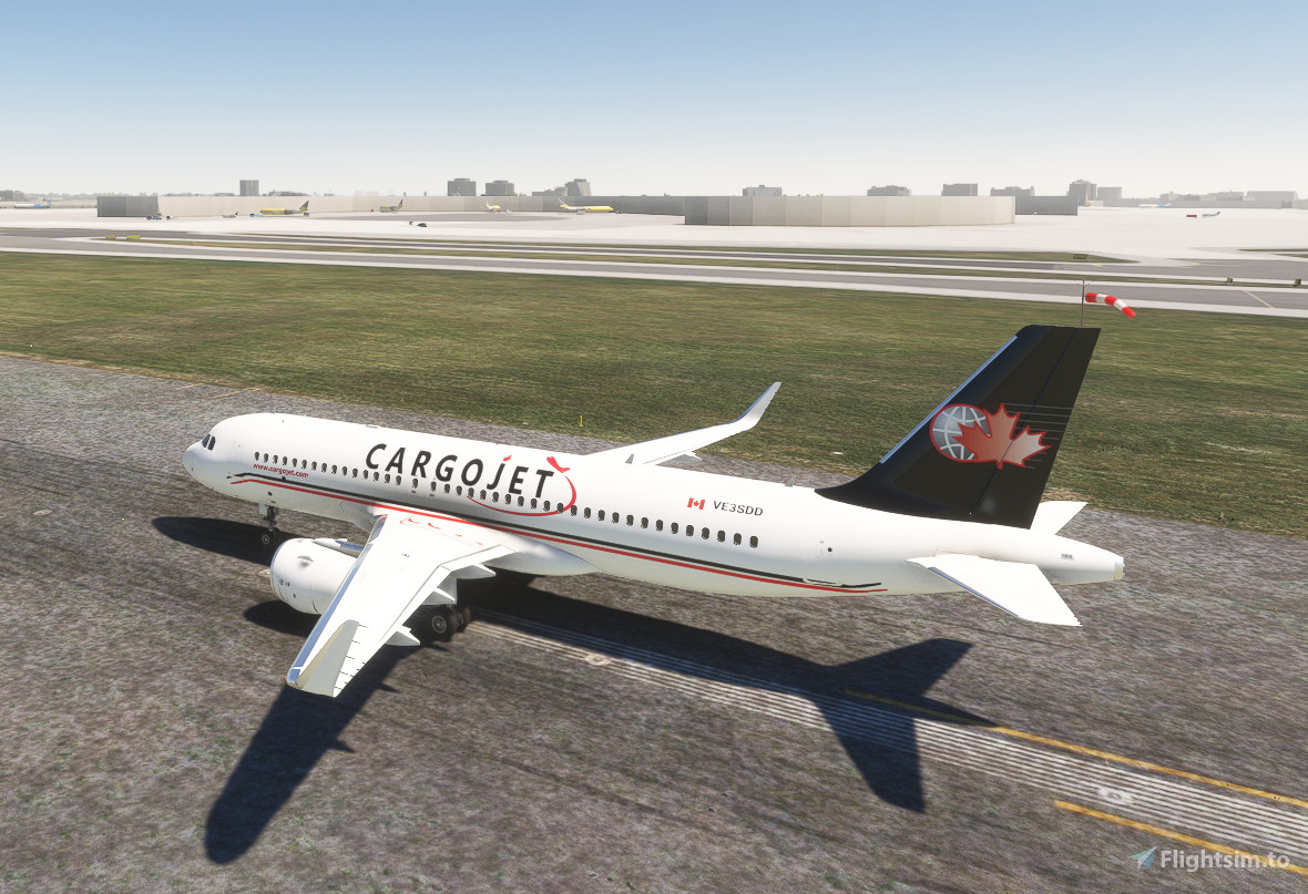 Asobo A320 neo Cargojet Livery voor Microsoft Flight Simulator | MSFS