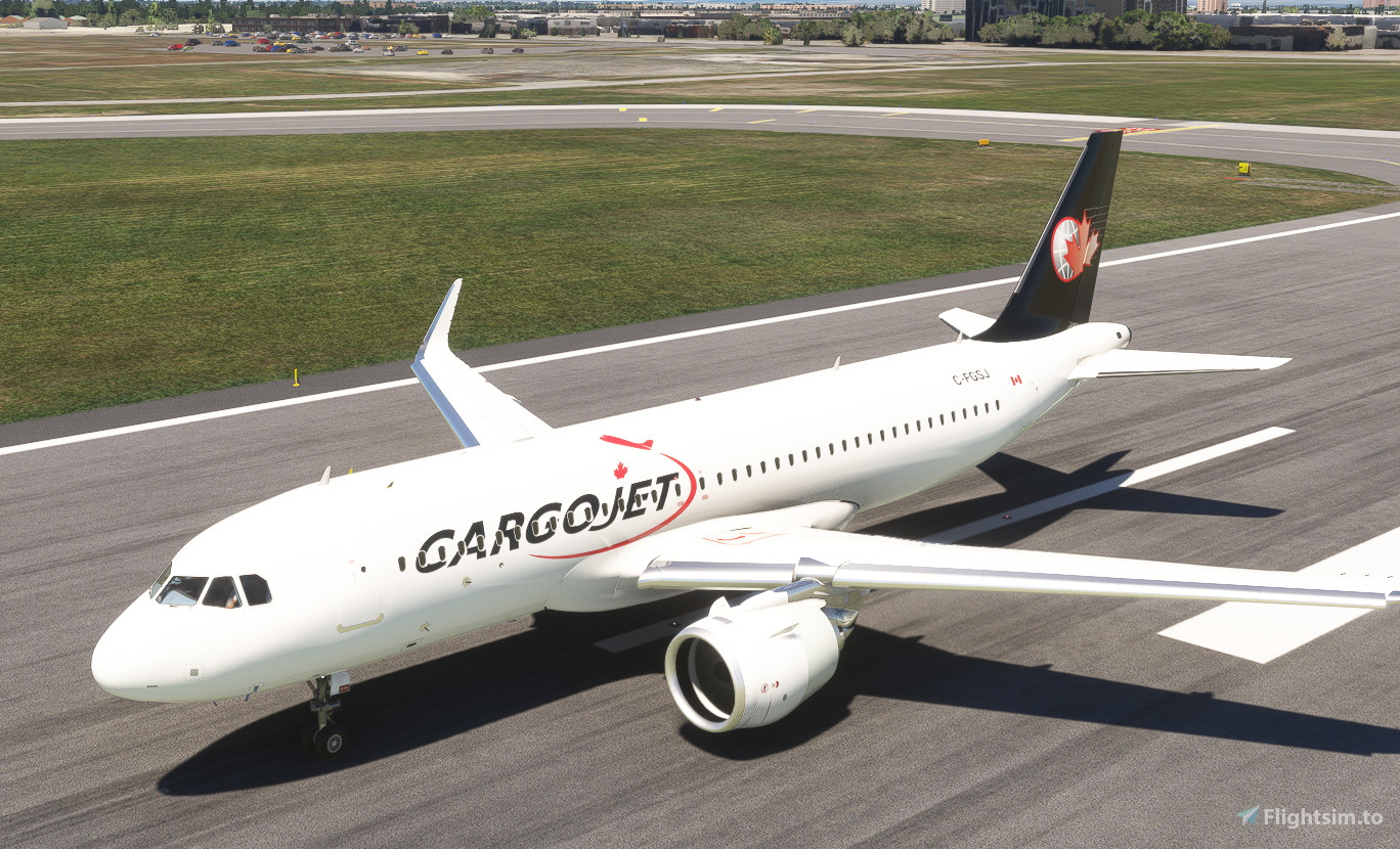 Asobo A320 neo Cargojet Livery for Microsoft Flight Simulator | MSFS