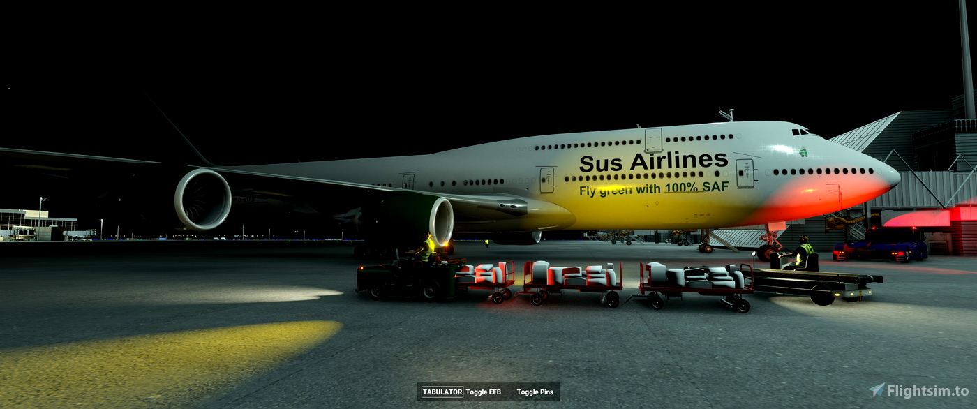 Livery Asobo B747-8i (Pax) - SusAir for Microsoft Flight Simulator | Feed