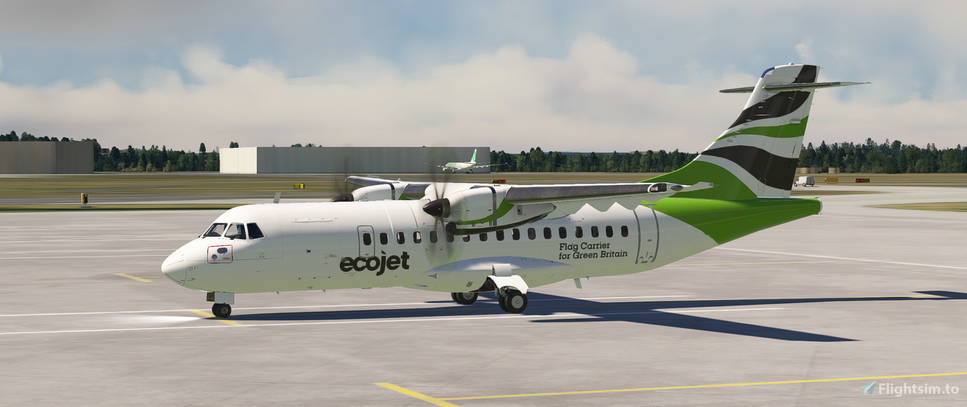 Livery ATR42-600 Ecojet ( FS2020 / MSFS2024 ) for Microsoft Flight ...