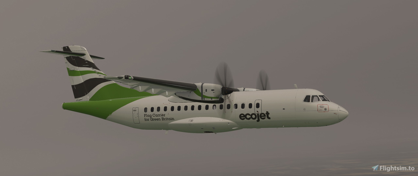 Livery ATR42-600 Ecojet ( FS2020 / MSFS2024 ) for Microsoft Flight ...
