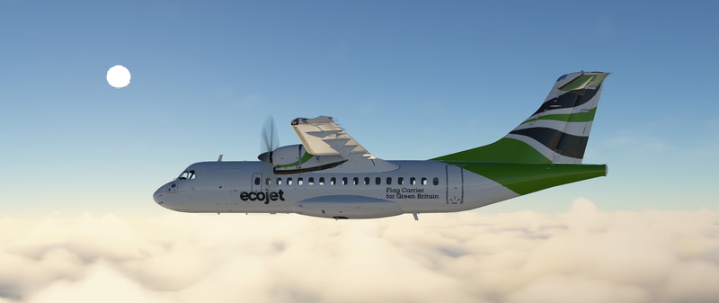 Livery ATR42-600 Ecojet ( FS2020 / MSFS2024 ) for Microsoft Flight ...