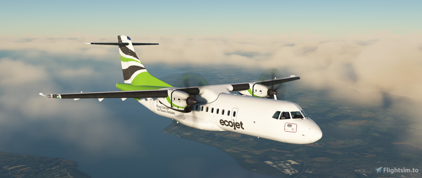 Livery ATR42-600 Ecojet ( FS2020 / MSFS2024 ) for Microsoft Flight ...