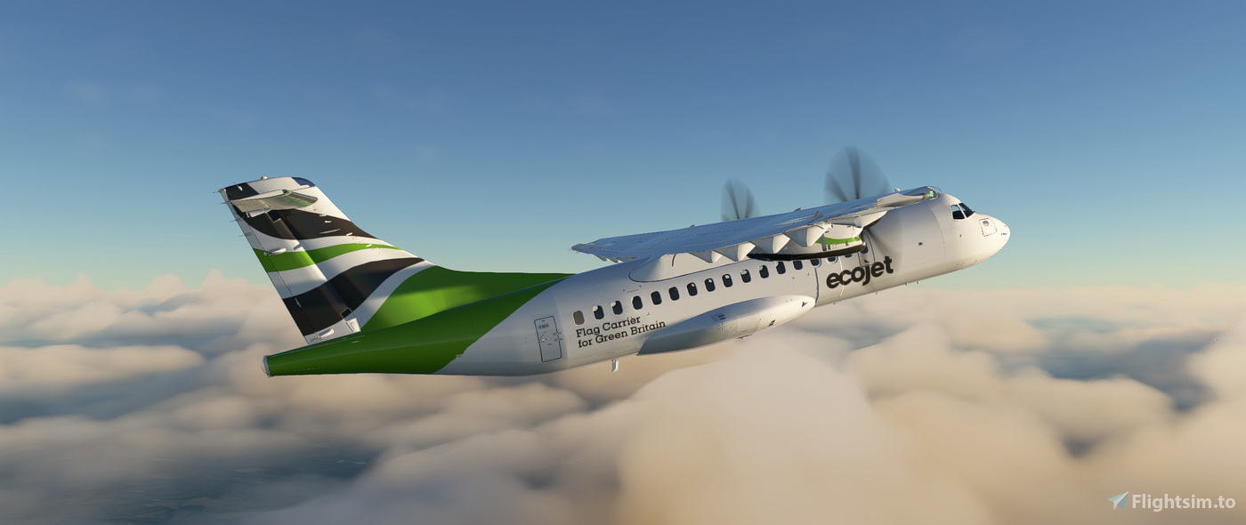Livery ATR42-600 Ecojet ( FS2020 / MSFS2024 ) for Microsoft Flight ...