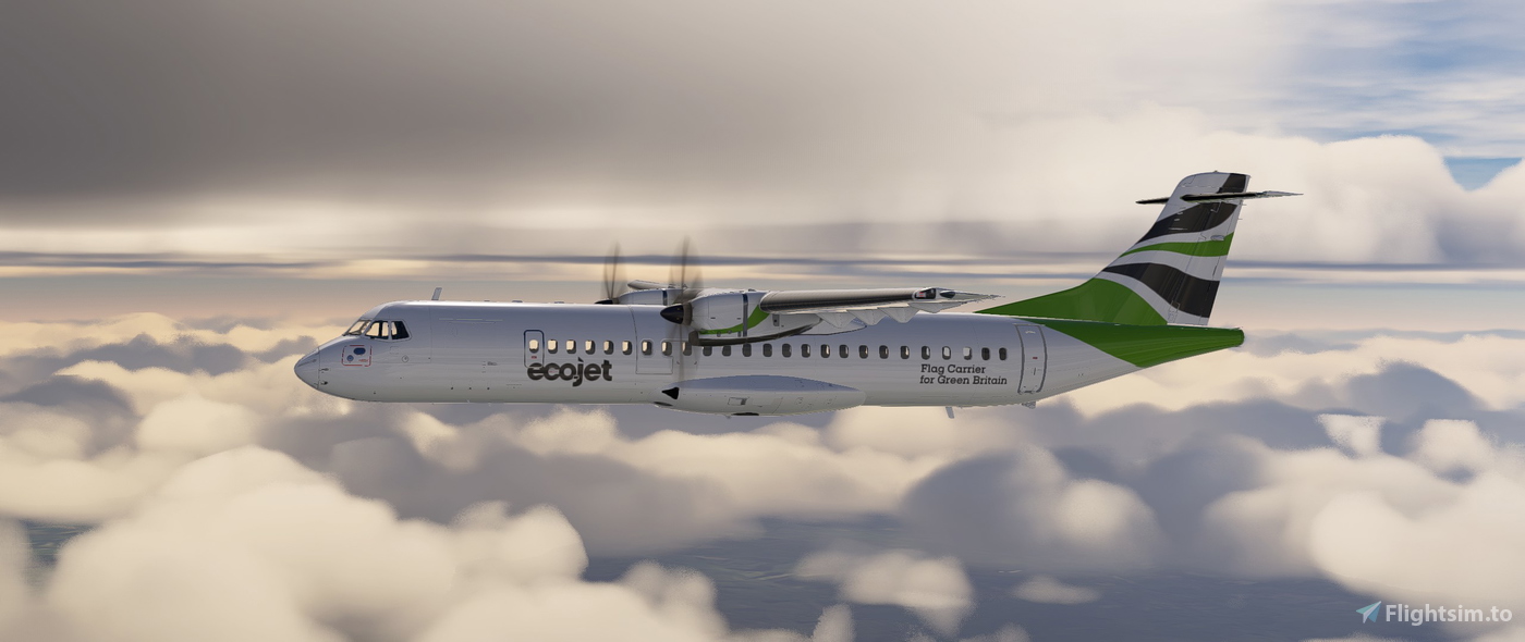Livery ATR72-600 Ecojet ( FS2020 / MSFS2024 ) for Microsoft Flight ...