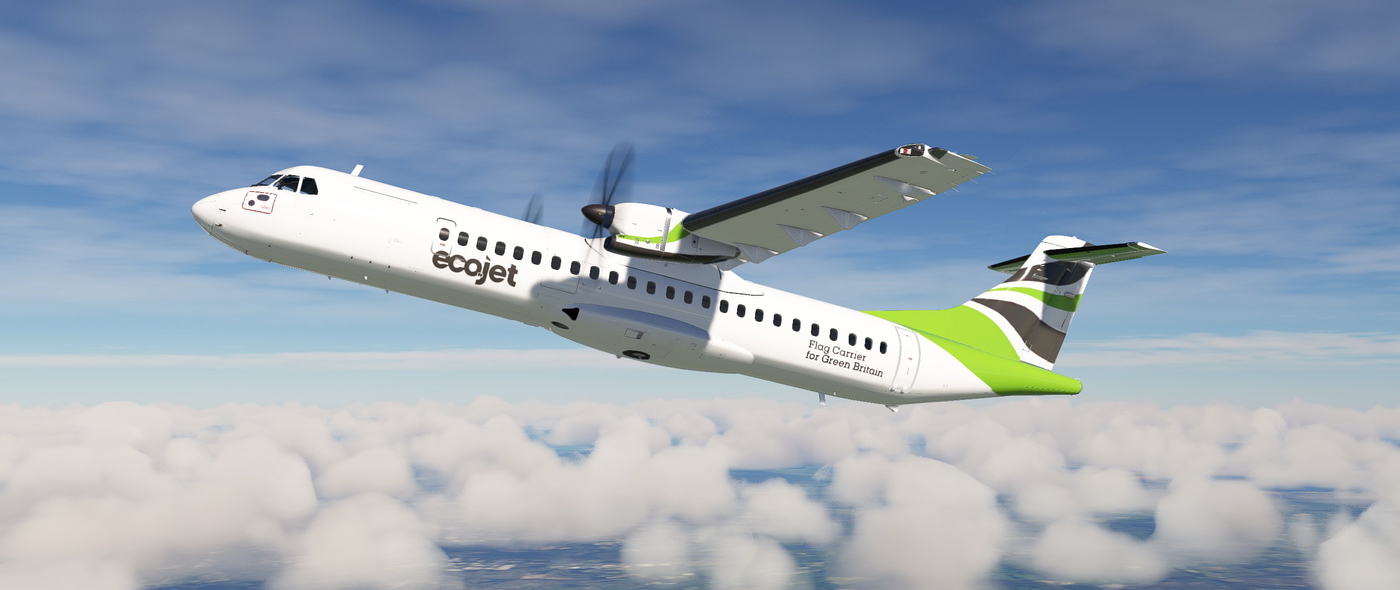 Livery ATR72-600 Ecojet ( FS2020 / MSFS2024 ) pour Microsoft Flight ...
