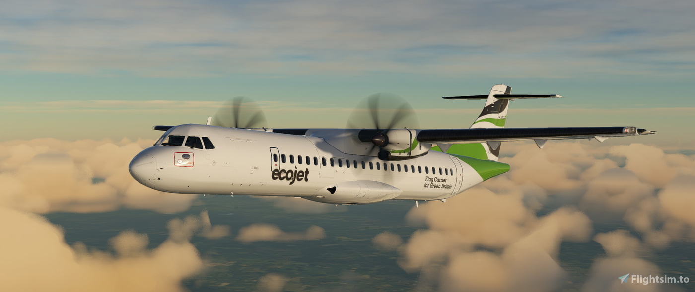 Livery ATR72-600 Ecojet ( FS2020 / MSFS2024 ) pour Microsoft Flight ...