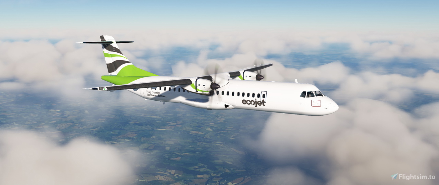 Livery ATR72-600 Ecojet ( FS2020 / MSFS2024 ) for Microsoft Flight ...