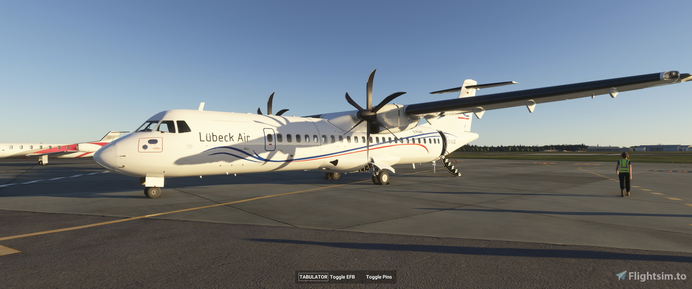 Livery ATR72-600 Lübeck Air D-ALBC ( FS2020 / MSFS2024 ) for Microsoft ...