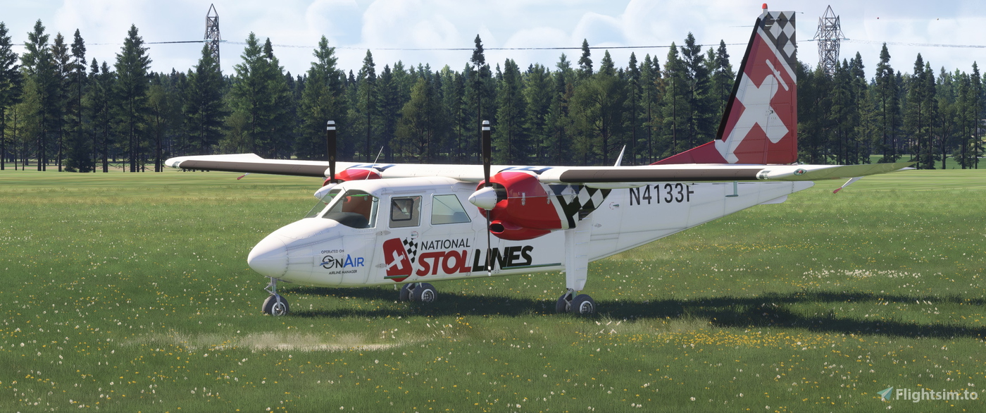 Livery BN-2A Islander National STOLLines (VA: OnAir) 对于 Microsoft ...