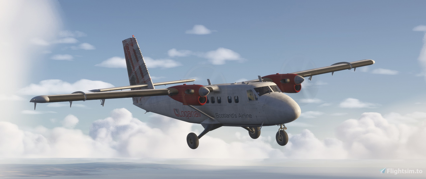 Livery DHC-6 Twin Otter - Loganair for Microsoft Flight Simulator | MSFS