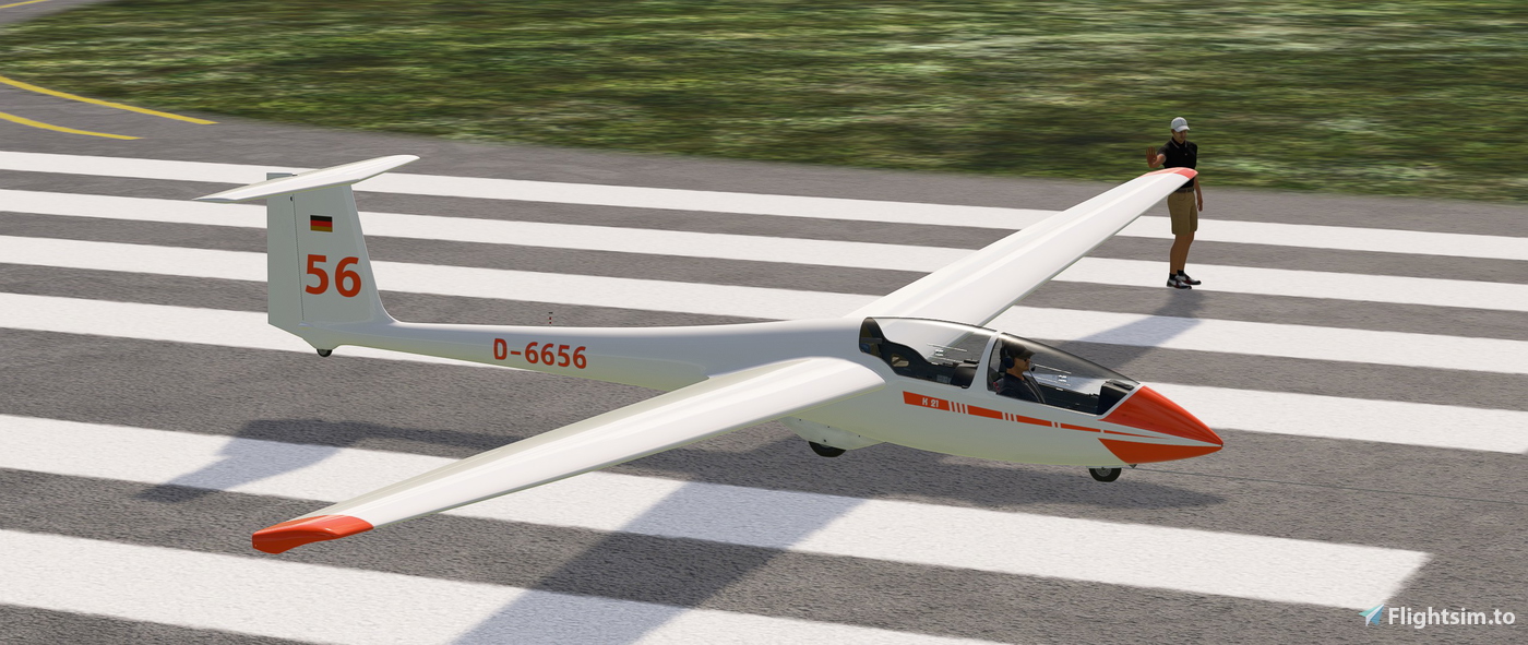 Livery f7simulations ASK 21 - D-6656 for Microsoft Flight Simulator | MSFS