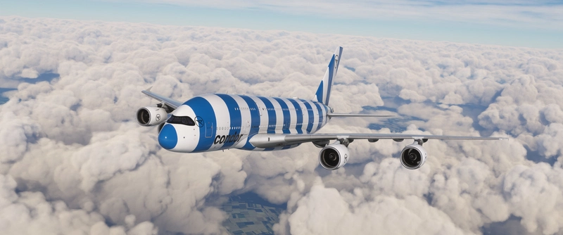 Livery FlyByWire A380 - Condor (fictional, 4K, 5 Colors) für Microsoft ...