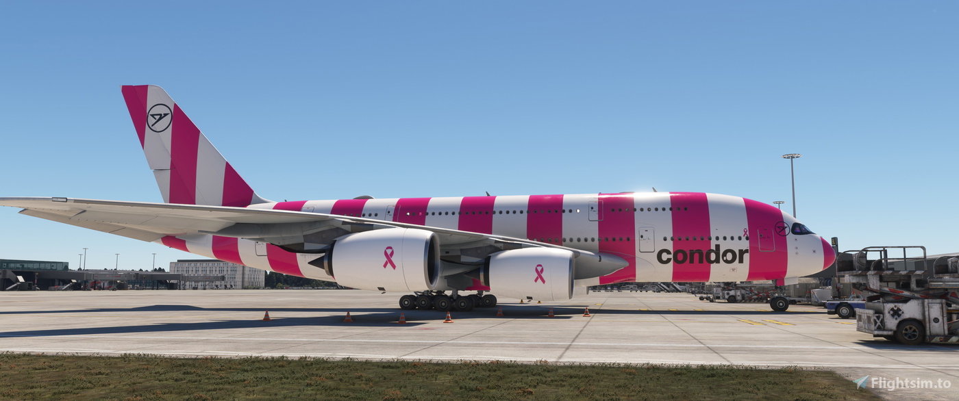 Livery FlyByWire A380 - Condor (fictional, 4K, 5 Colors) pour Microsoft ...