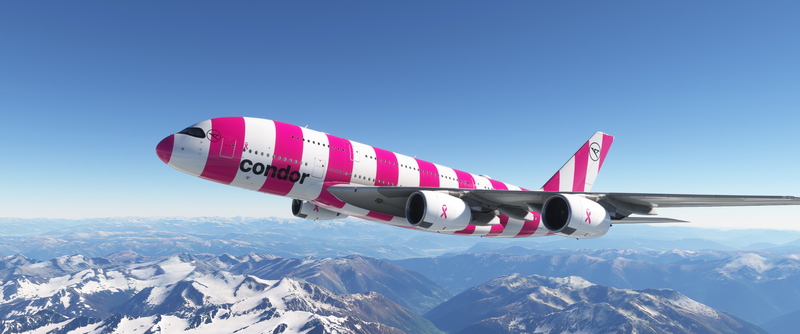 Livery FlyByWire A380 - Condor (fictional, 4K, 5 Colors) für Microsoft ...