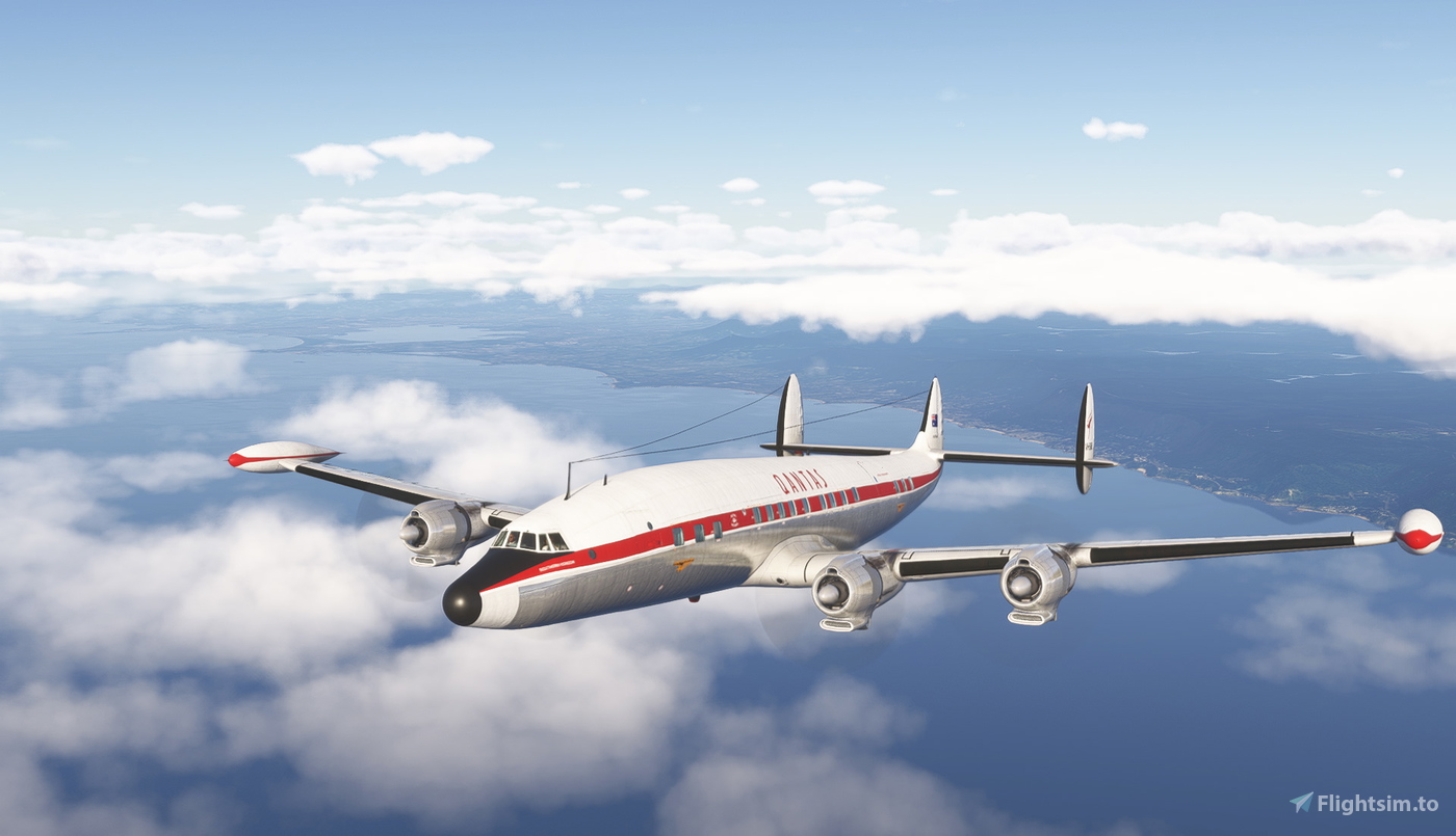 Lockheed L-1049G Super Constellation Qantas VH-EAB para Microsoft ...