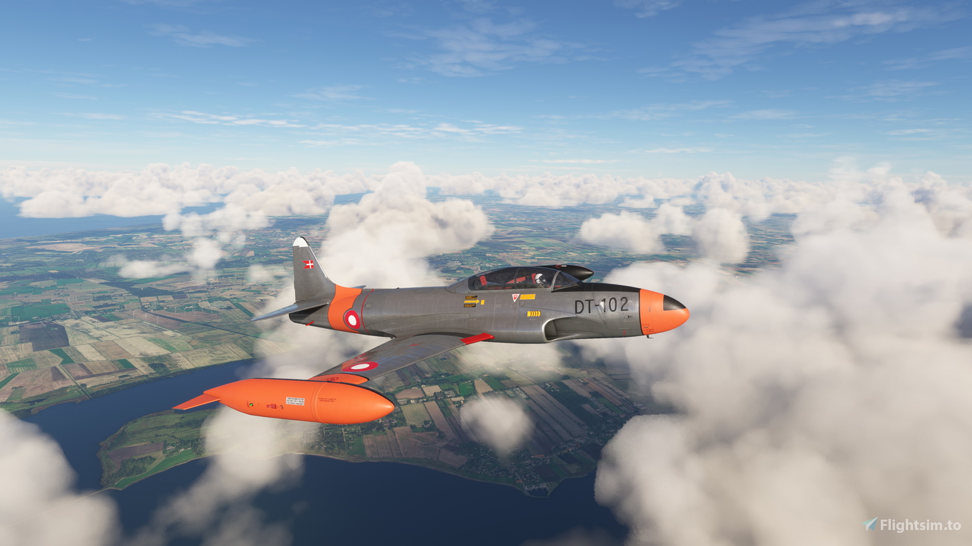 Lockheed T-33 Danish Air Force DT-102 pour Microsoft Flight Simulator ...