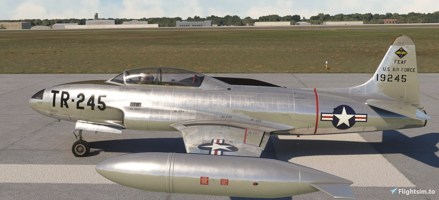 Lockheed T-33A, MSFS2024, 51-9245, Far East Air Forces pro Microsoft ...