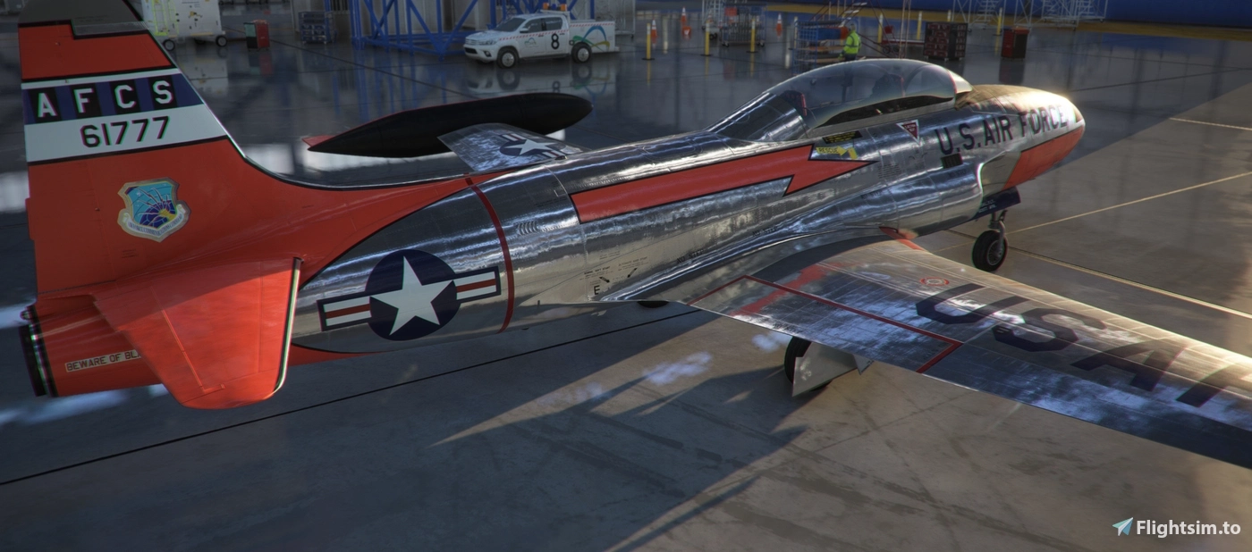 Lockheed T-33A, MSFS2024, AFCS, Scott AFB pro Microsoft Flight ...
