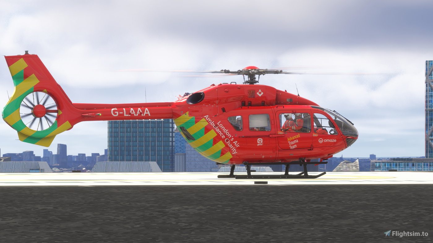 London Air Ambulance G-LAAA for Microsoft Flight Simulator | MSFS