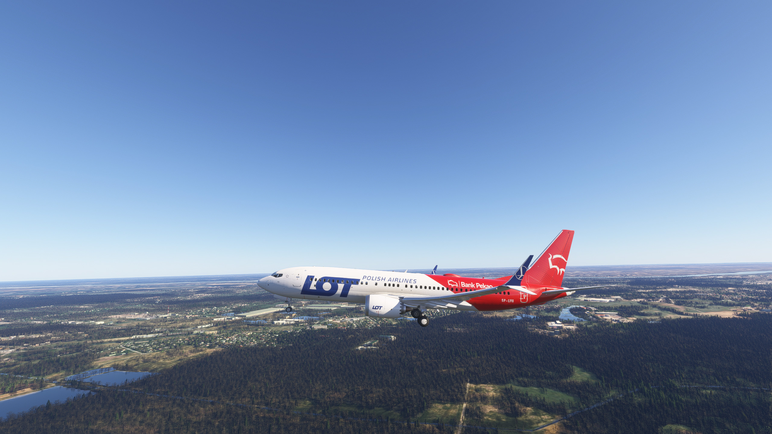 LOT Polish Airlines SPLVG "Pekao" Asobo Boeing 737 MAX 8 - 8K - MSFS ...