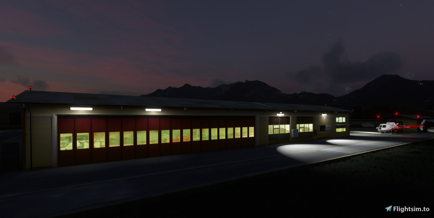 LSEC Air - Glacier Heliport Collombey for Microsoft Flight Simulator | MSFS