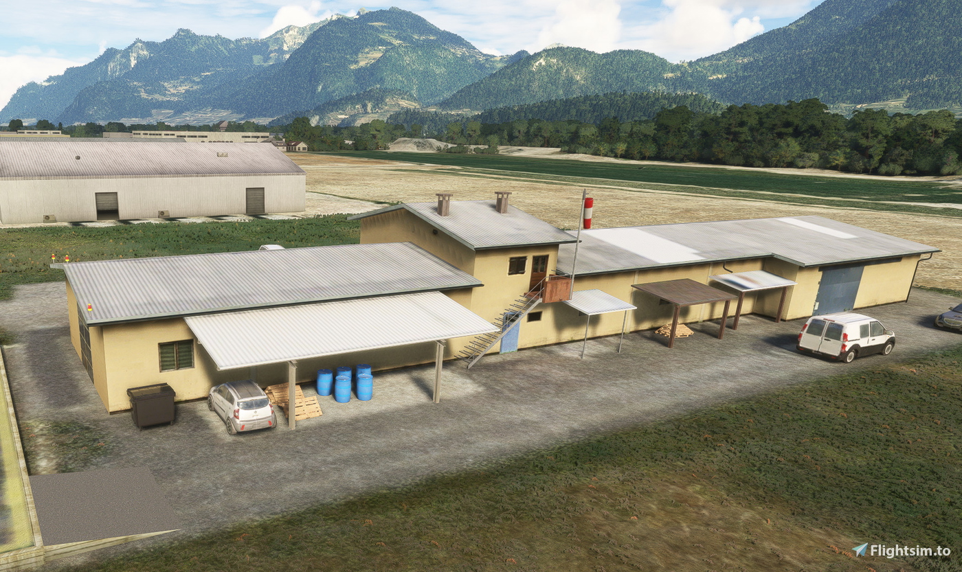 LSEC Air - Glacier Heliport Collombey for Microsoft Flight Simulator | MSFS