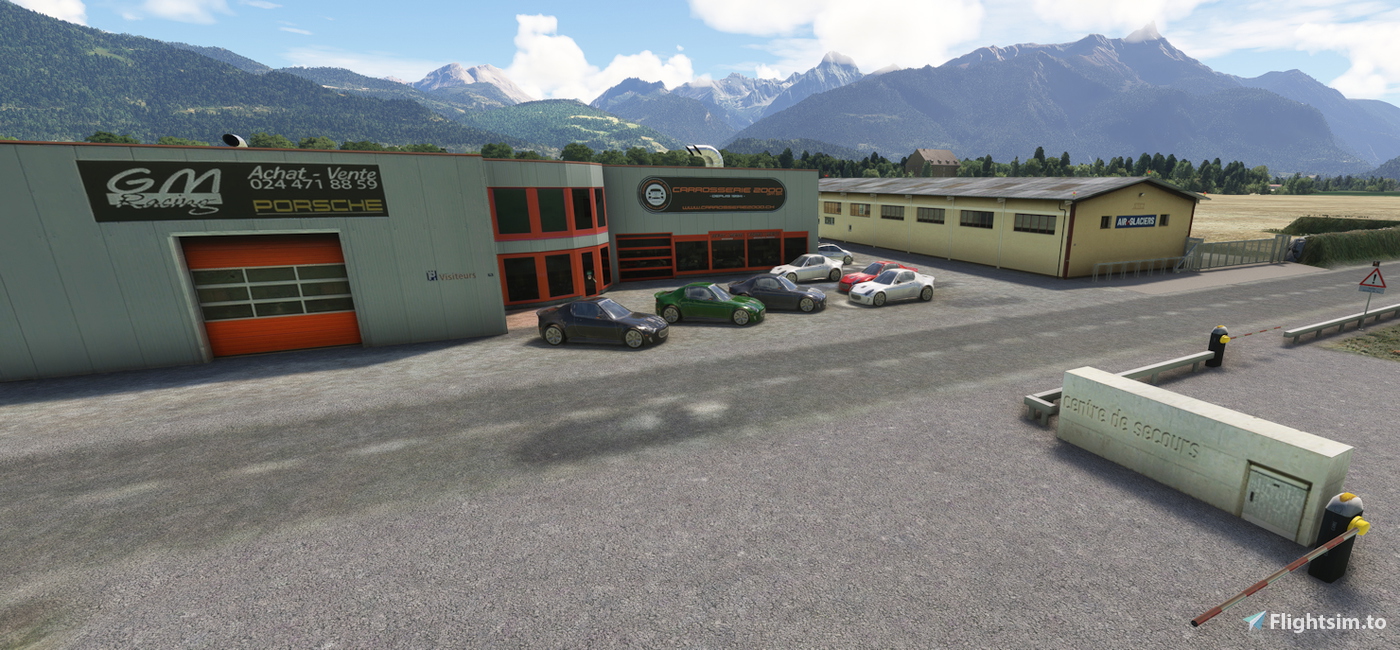 LSEC Air - Glacier Heliport Collombey for Microsoft Flight Simulator | MSFS