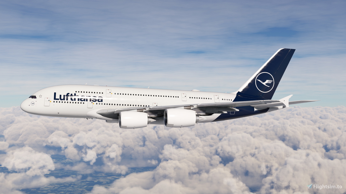 Lufthansa | D-AIMK | FBW A380 | 4K & 8K pour Microsoft Flight Simulator ...